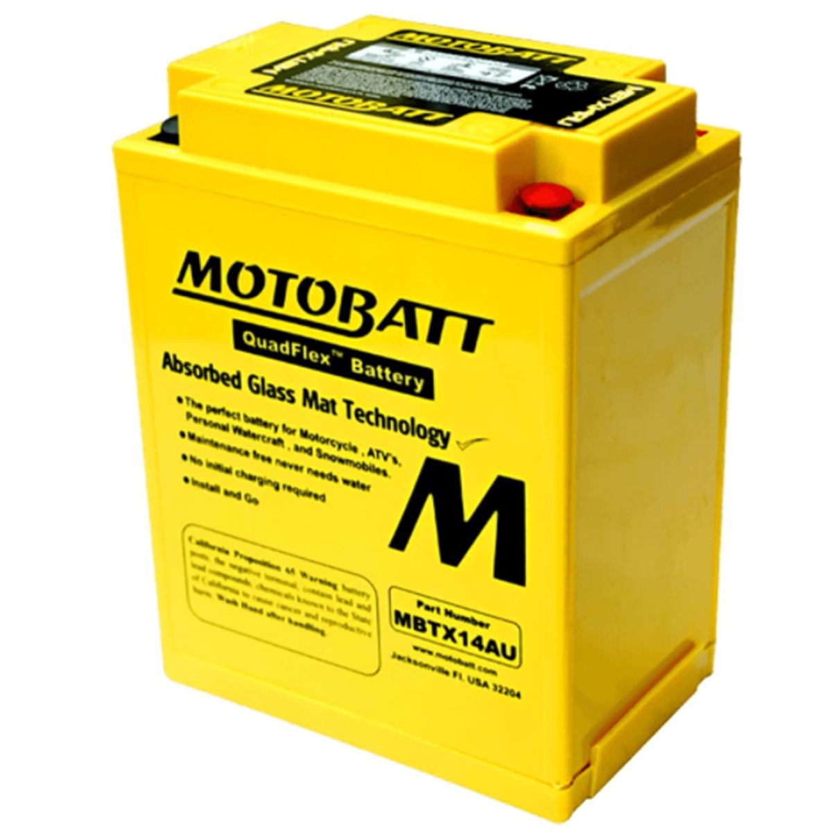 Bateria Motobatt YTX14AHl-BS MBTX14AU - MOTO BR