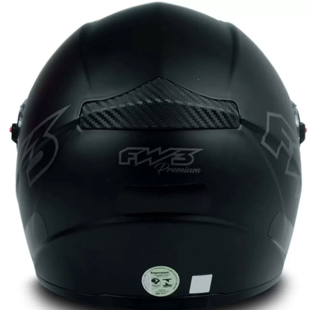Capacete FW3 GT Preto Fosco - MOTO BR
