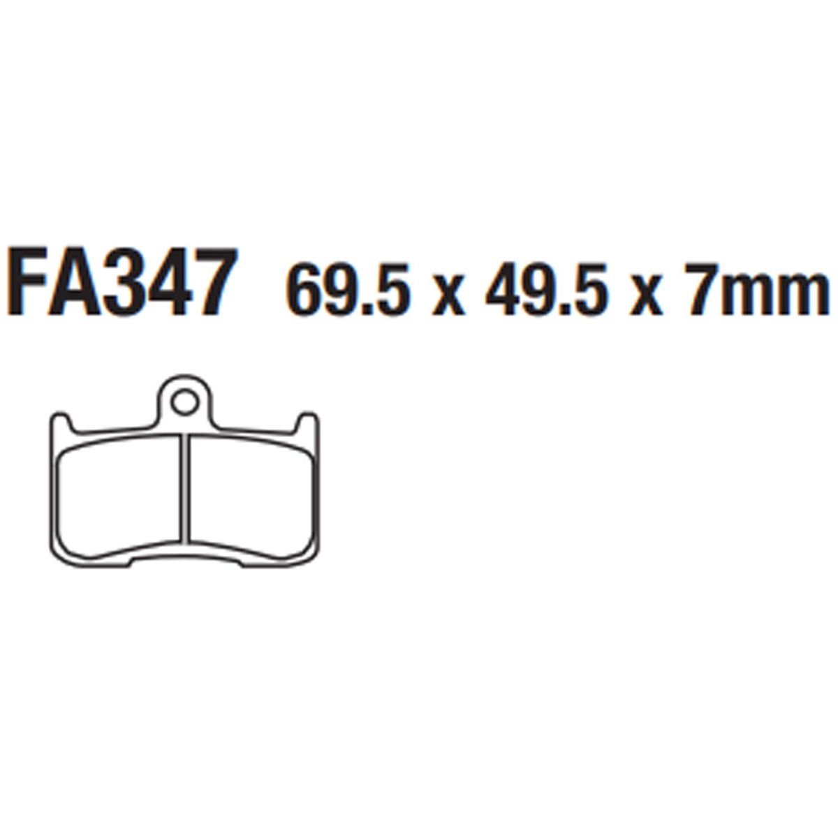 Pastilha Freio Dianteiro Daytona 675 GSXS 750 FA347HH - EBC - MOTO BR