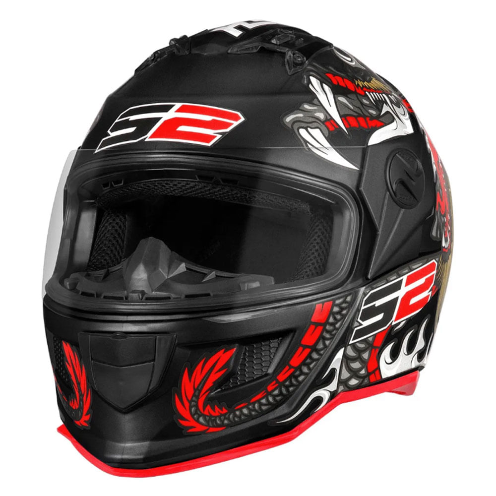 Capacete Pro Tork Stealth Dragon Preto - MOTO BR