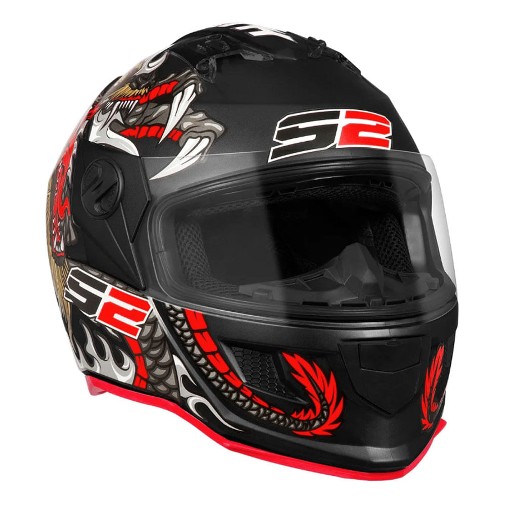 Capacete Pro Tork Stealth Dragon Preto - MOTO BR