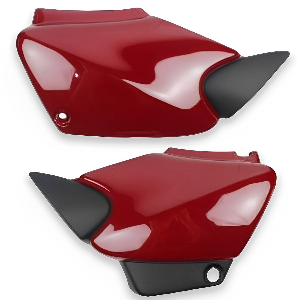 Tampa Lateral CG Titan 125 2002 Até 2003 Vermelho Sapucaí - MOTO BR