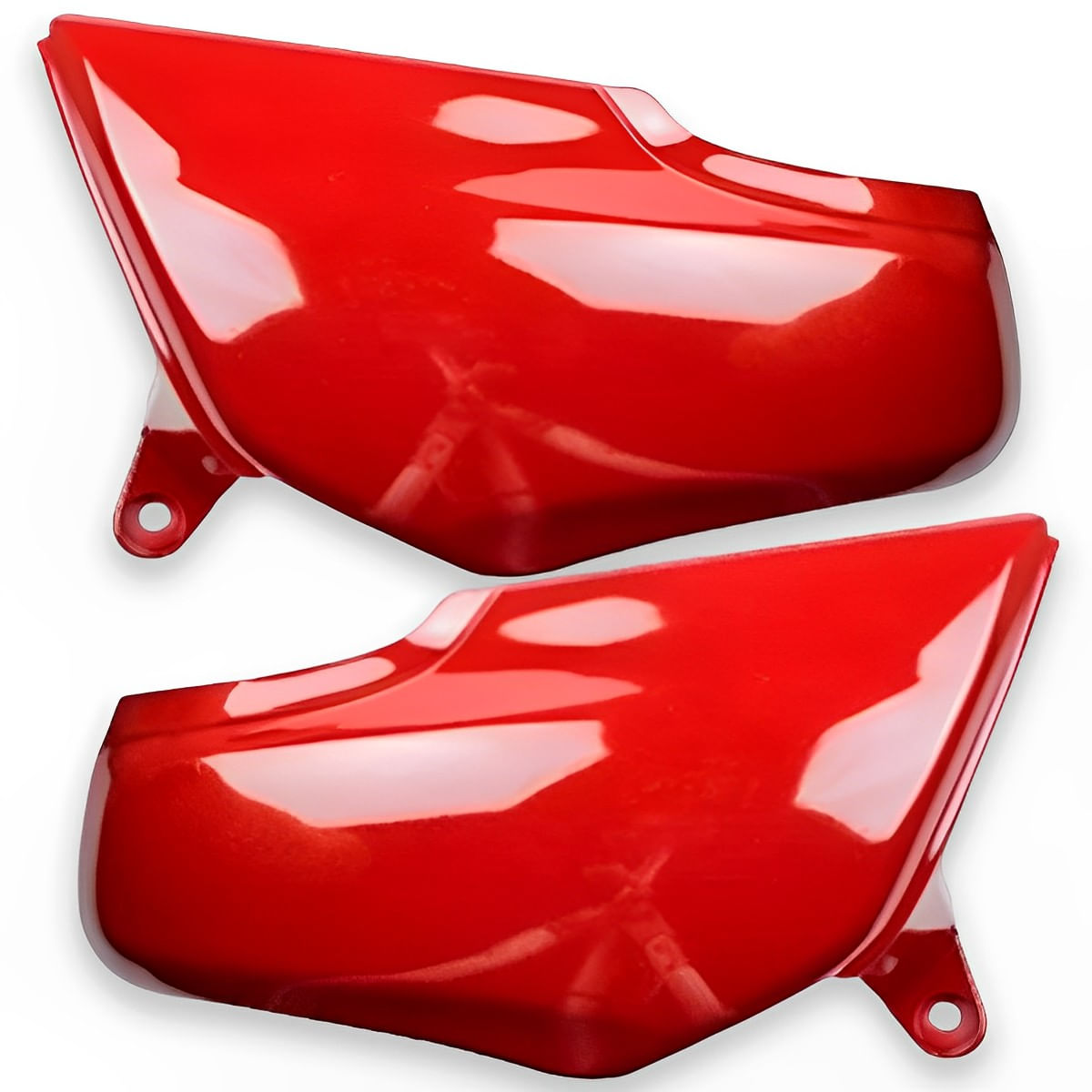 Tampa Lateral Cg Titan 125 1999 Até 2000 Vermelho Ipiranga - MOTO BR