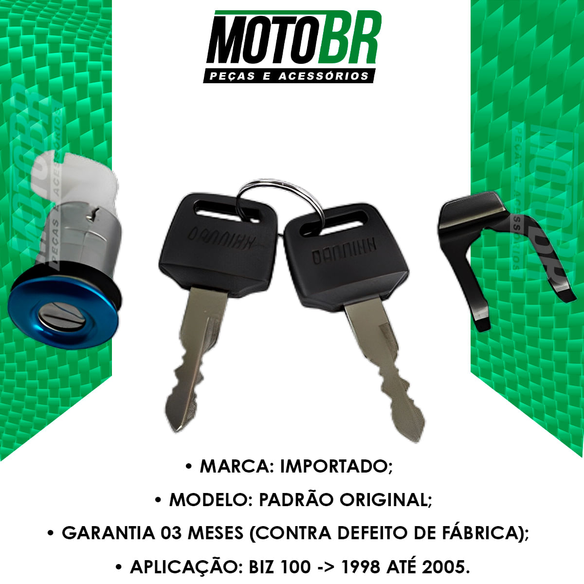 Trava Banco Biz 100 1998 Até 2005 - IMP - MOTO BR