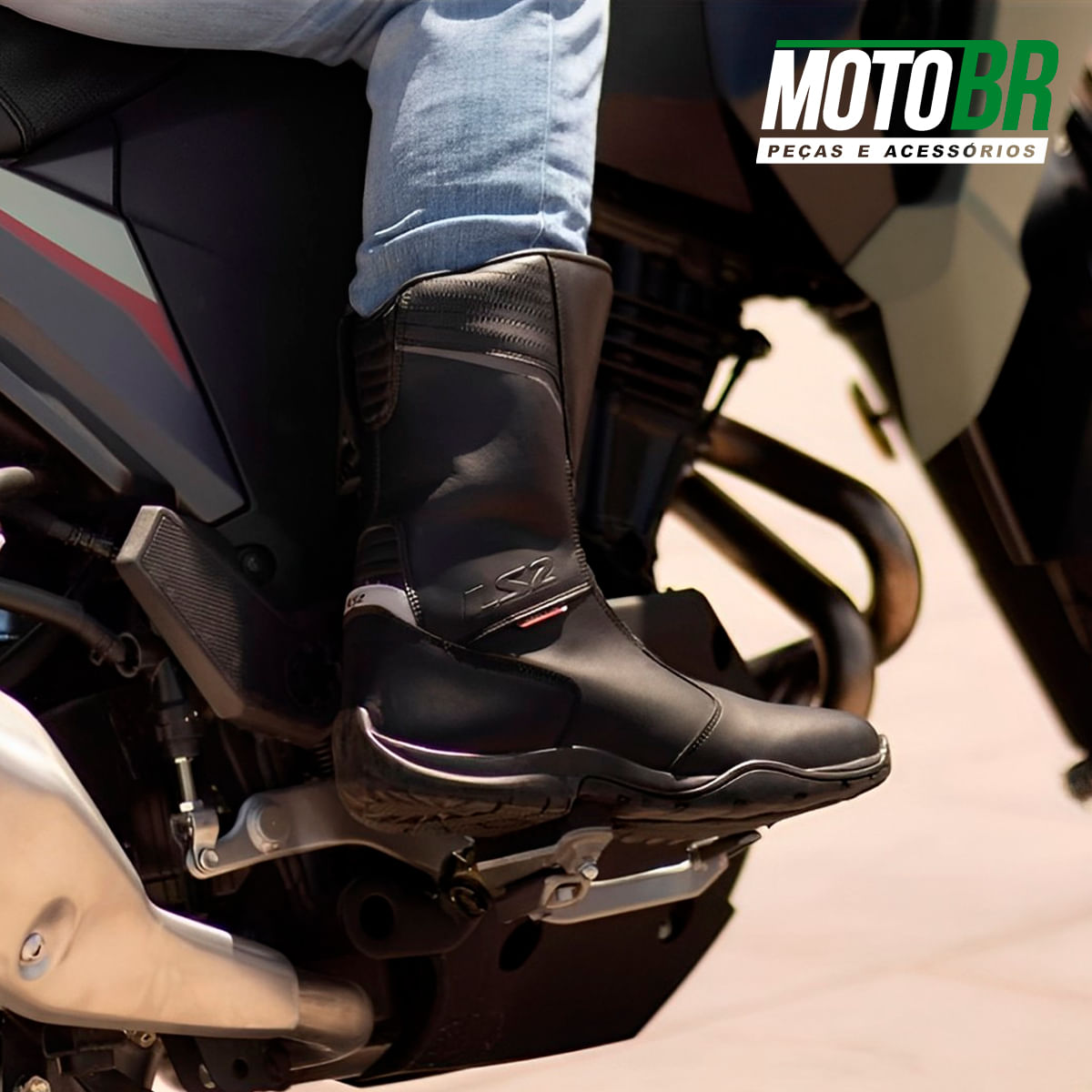 Bota LS2 Urano WP Man Preto - MOTO BR