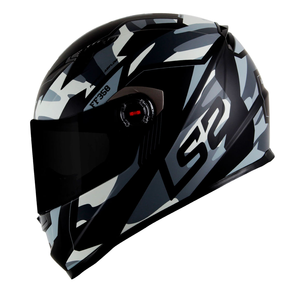 Capacete LS2 FF358 Tank Camo Preto Fosco - MOTO BR