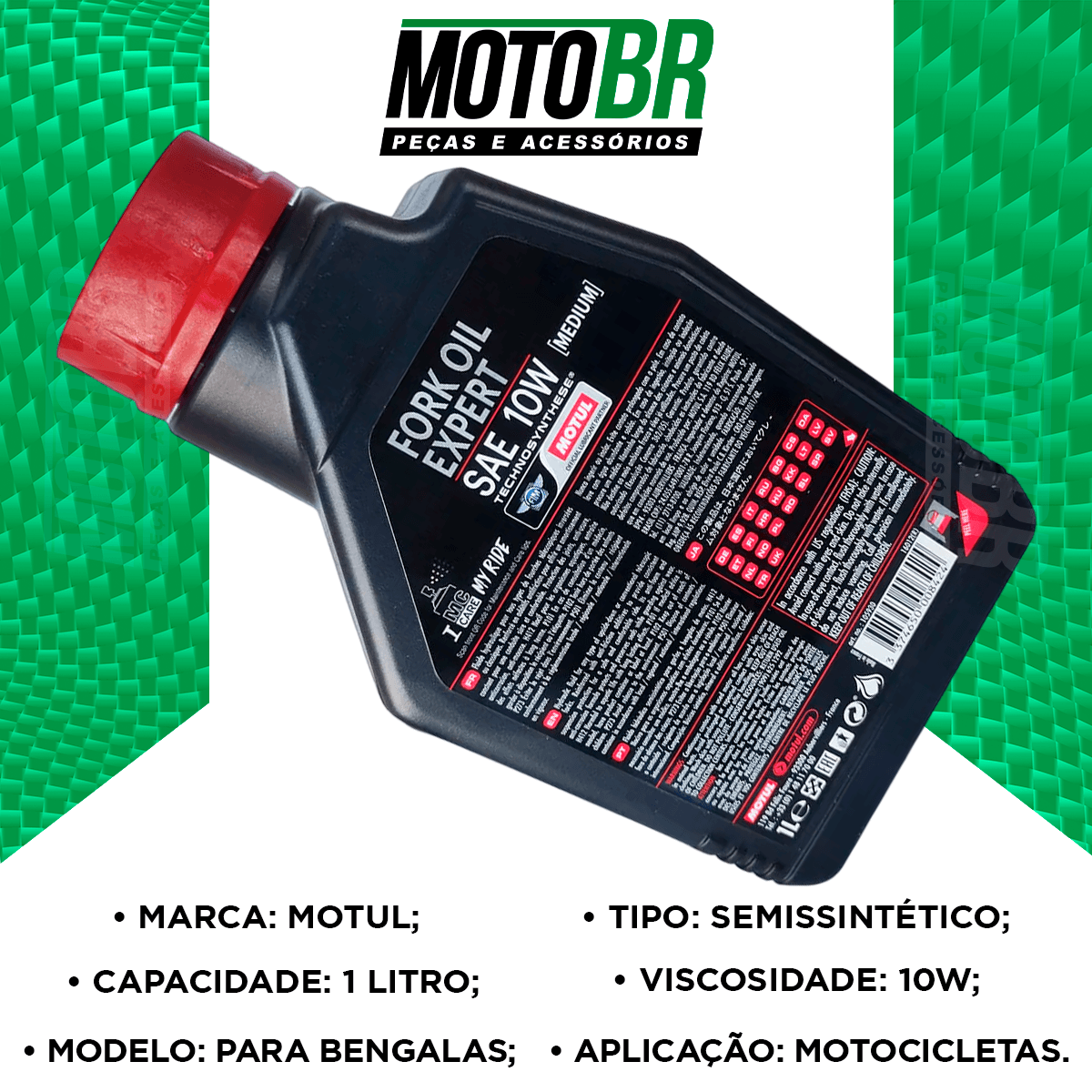 Óleo Bengala Motul Fork Oil Expert M 10W Semissintético 1Lt - MOTO BR